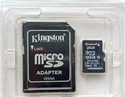 Карта памяти micro SD 8GB