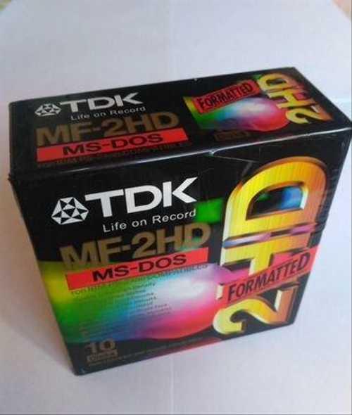 Дискеты TDK 3,5" 1,44Мб MF-2HD новые в упаковке