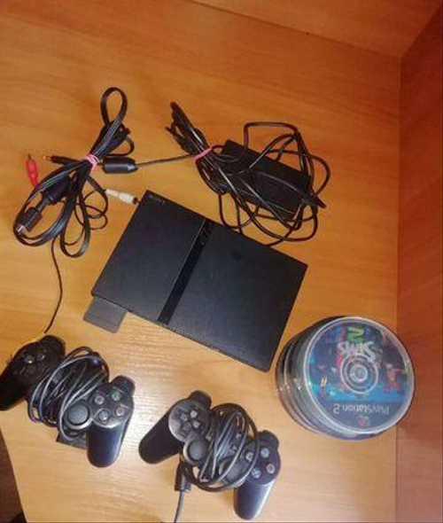Sony playstation 2 PS2- карта памяти + 40 игр