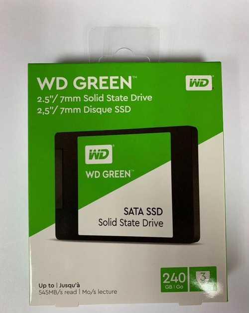 Твердотельный накопитель WD green SSD 240 GB