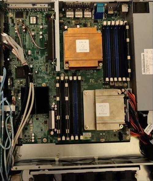 Сервер Socket 1366 (1U; 2*X5675; 24GB RAM)