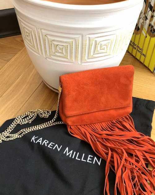 Мини сумочка на цепочке Karen Millen