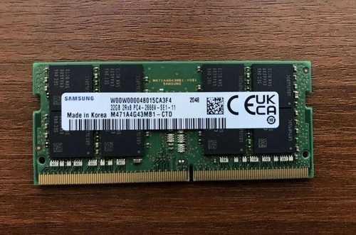Оперативная память Samsung 32Gb SoDimm DDR4 2666
