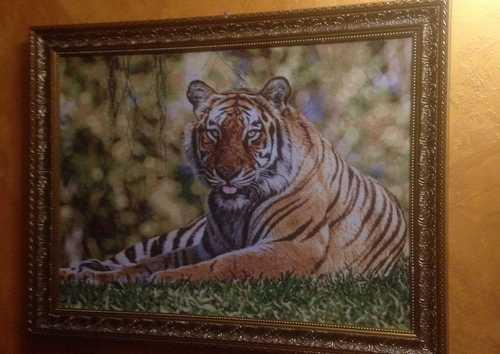 Картина гобелен "Тигр"