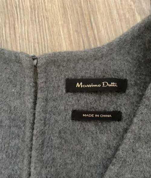 Шерстяное платье-сарафан Massimo dutti