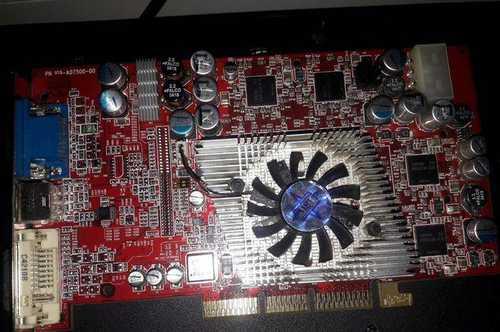 Ретро AGP ATI Radeon 9800Pro с артефактами