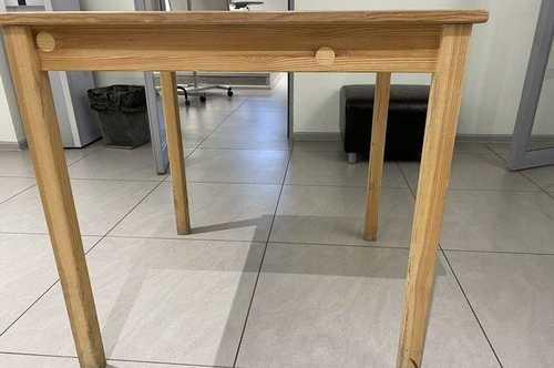 Стол деревянный (сосна) IKEA ингу 75х75 Икеа