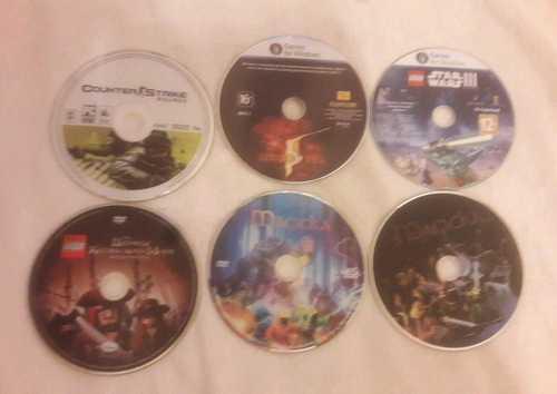 DVD диски таких игр как:CS Source,Lego Star Wars 3