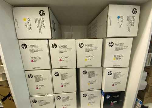 Картриджи HP CE270A CE271A CE272A CE273A