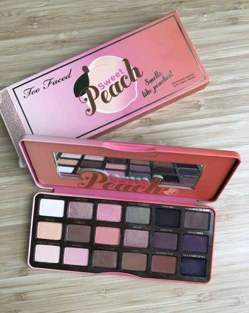 Палитра теней too faced peach