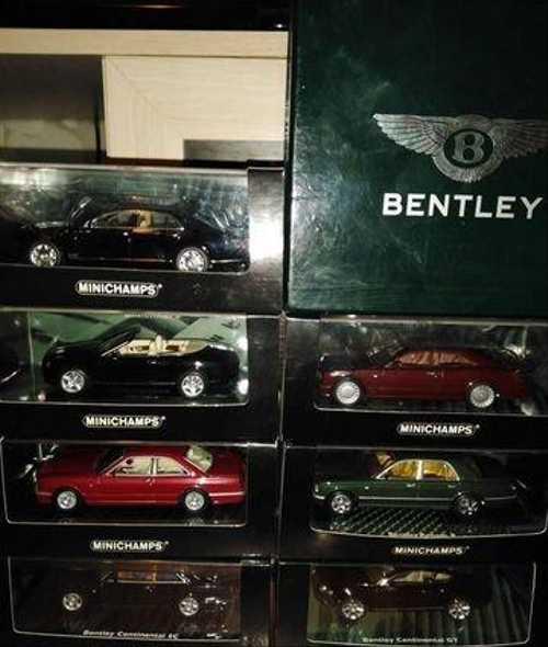 Модели Bentley 1:43 minichamps