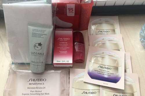 Shiseido набор лифтинг: концентрат, крем, патчи