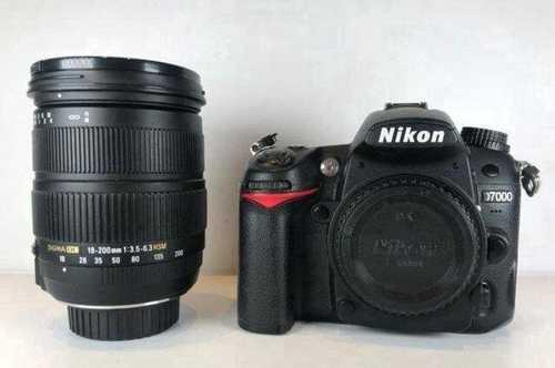 Nikon D7000 kit Sigma 18-200mm 3.5-6.3 HSM (A451)