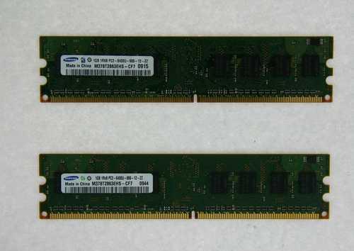 Оперативная память SAMSUNG 1gb 1rx8 pc2-6400u-666