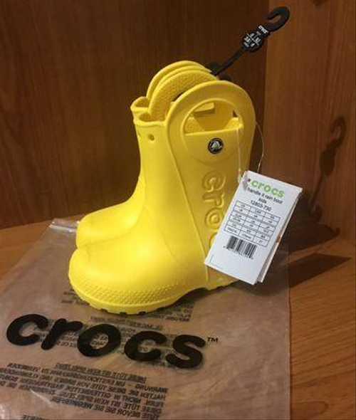 Новые сапоги crocs c9