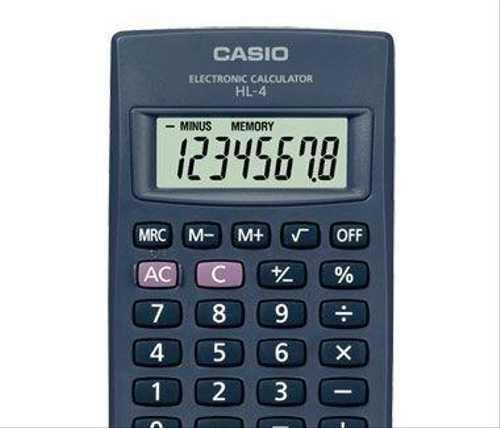 Калькулятор карманный casio HL-4