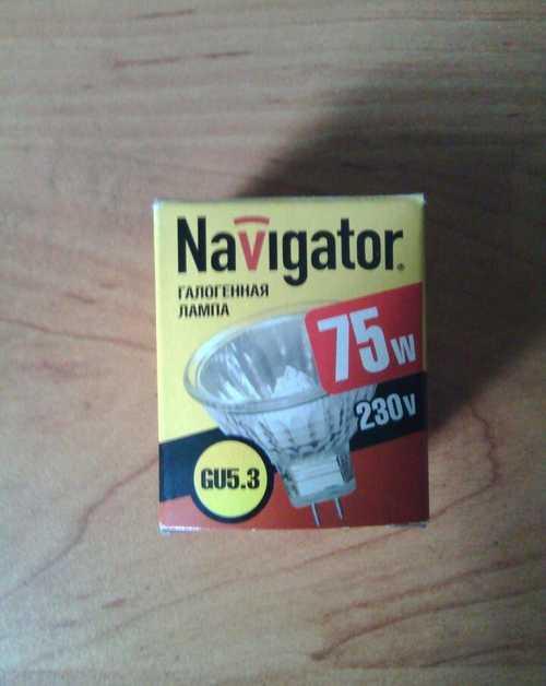 Галогенная лампа Navigator 75w 230v плюс патрон