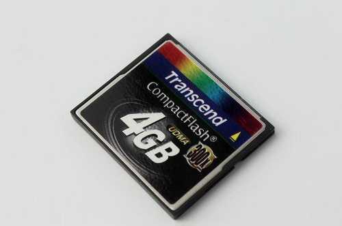 Карта памяти transcend compact flash 4 гб