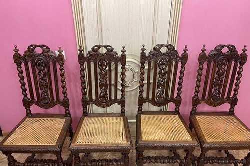 Старинные стулья массив дуба антикварные Франция