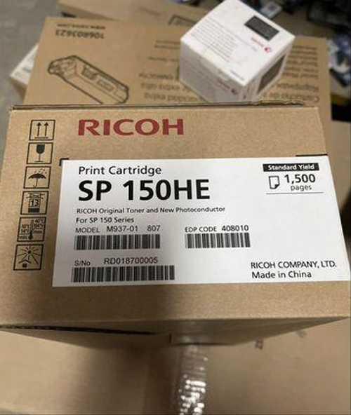 Ricoh Print Cartridge SP 150HE, 1500 стр. (408010)