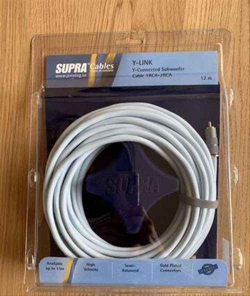 Межблочный кабель Supra Y-Link RCA 12.0m