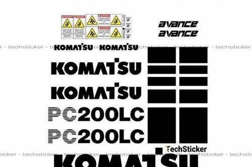 Комплект наклеек Komatsu PC200LC Avance