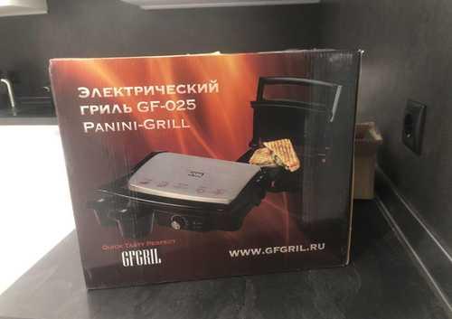Гриль GFgril GF-025 panini-grill серебристый
