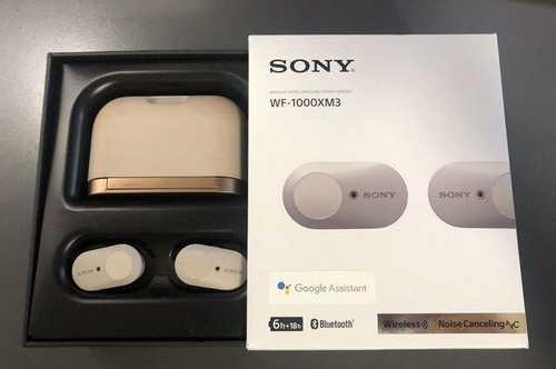 Беспроводные наушники sony wf 1000xm3 бежевые
