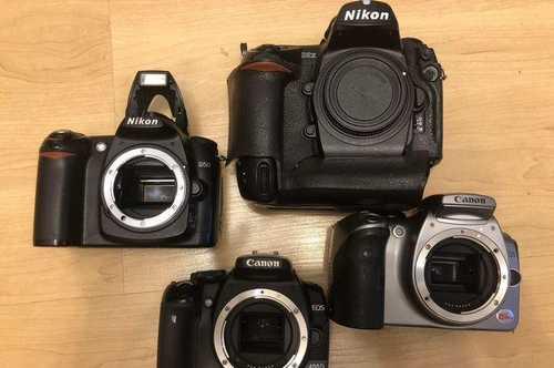 Nikon d2x, Nikon d50, Canon 400d, Canon 350d