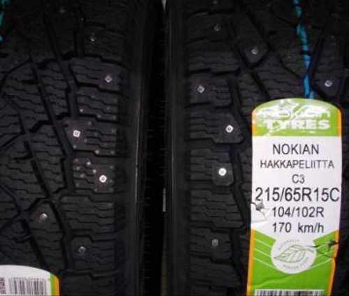 Nokian 215 70 r15. Хакапелита 3. Шипы стран.