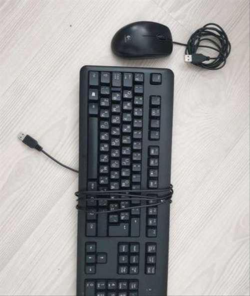 Клавиатура HP и мышка Logitech