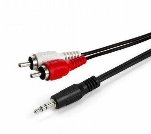 Новый кабель stereo Jack 3,5 mm / 2хrca, 1,2 м