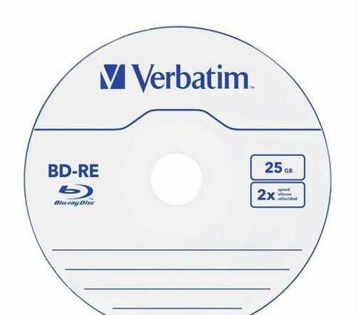 Компакт диск BD-RE Verbatim 25Gb 2x