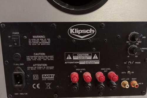 Напольная акустика Сабвуфер Klipsch Sub10