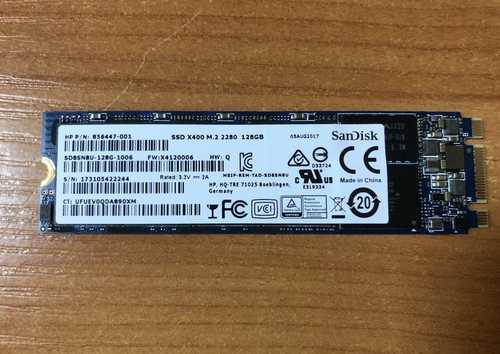 SSD SanDisk x400 m.2 2280 128gb