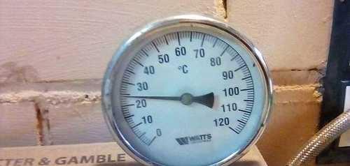 Термометр встраиваемый(термоманометр).радиатор 350