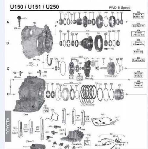 Схема гидроблока u250e