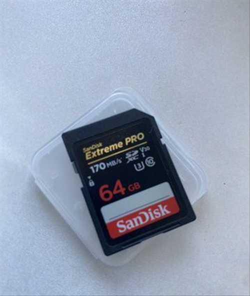 Карта памяти sdxc San Disk 64gb