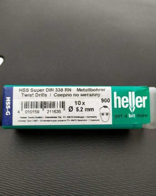 Сверло Heller HSS-G Super DIN 338 RN диаметр 5.2