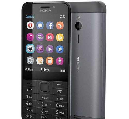 Сотовый телефон Nokia 230 DS черный