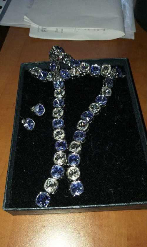 Набор колье и серьги Swarovski