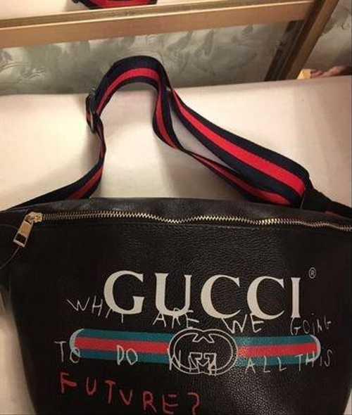 Сумка на пояс gucci