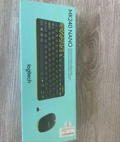 Клавиатура беспроводная Logitech mk240 nano