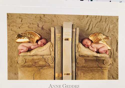 Открытки Anne Geddes, новые, пустые, 4 шт