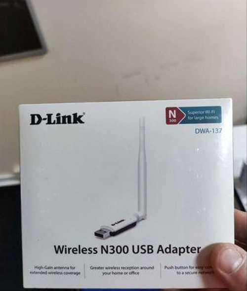 Сетевой адаптер WiFi DWA-137/B1A, D-Link