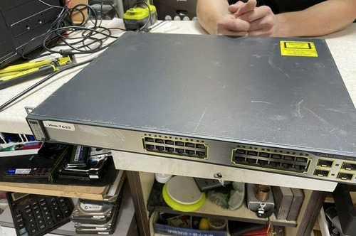 Cisco WS-C3750GA-24PS-E Коммутатор, свитч