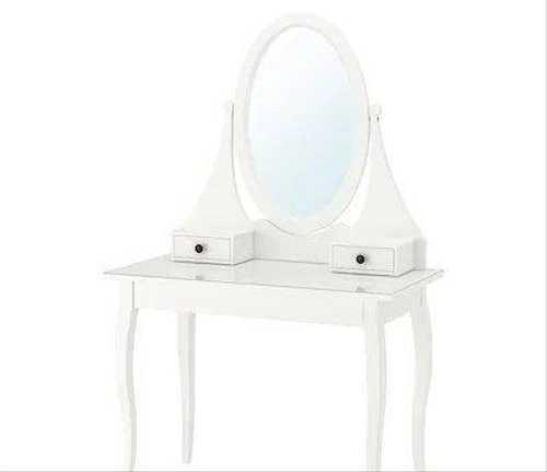Хемнэс Туалетный столик с зркл, белый100x50 см