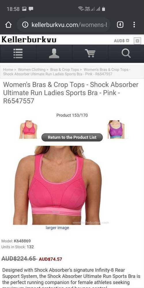 Спортивный бюстгалтер shock absorber