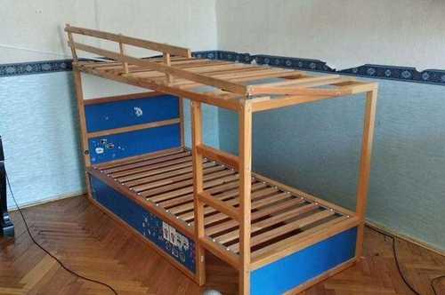 Двухъярусная кровать для взрослых икеа