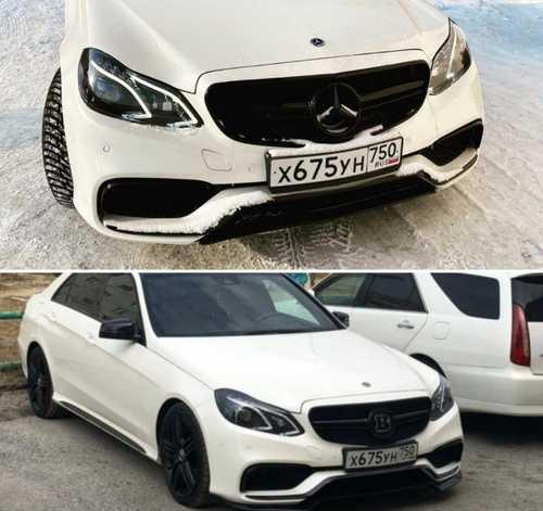 W212 amg 6.3 сплитер брабус brabus